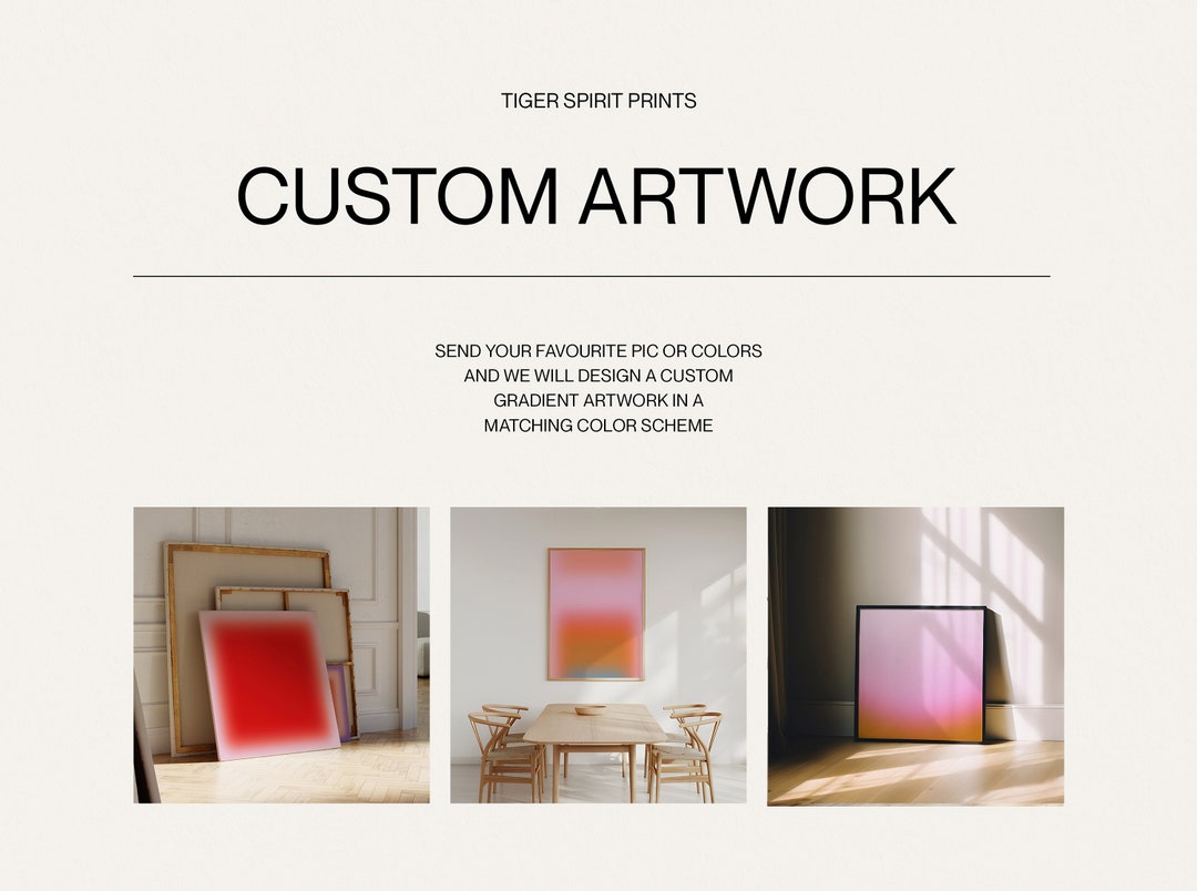 Custom Gradient Art Print, Choose You Colors and Inspiration, Custom ...