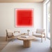 Red Gradient Art, Canvas, Large Abstract Red Art, Large Red Modern Wall ...