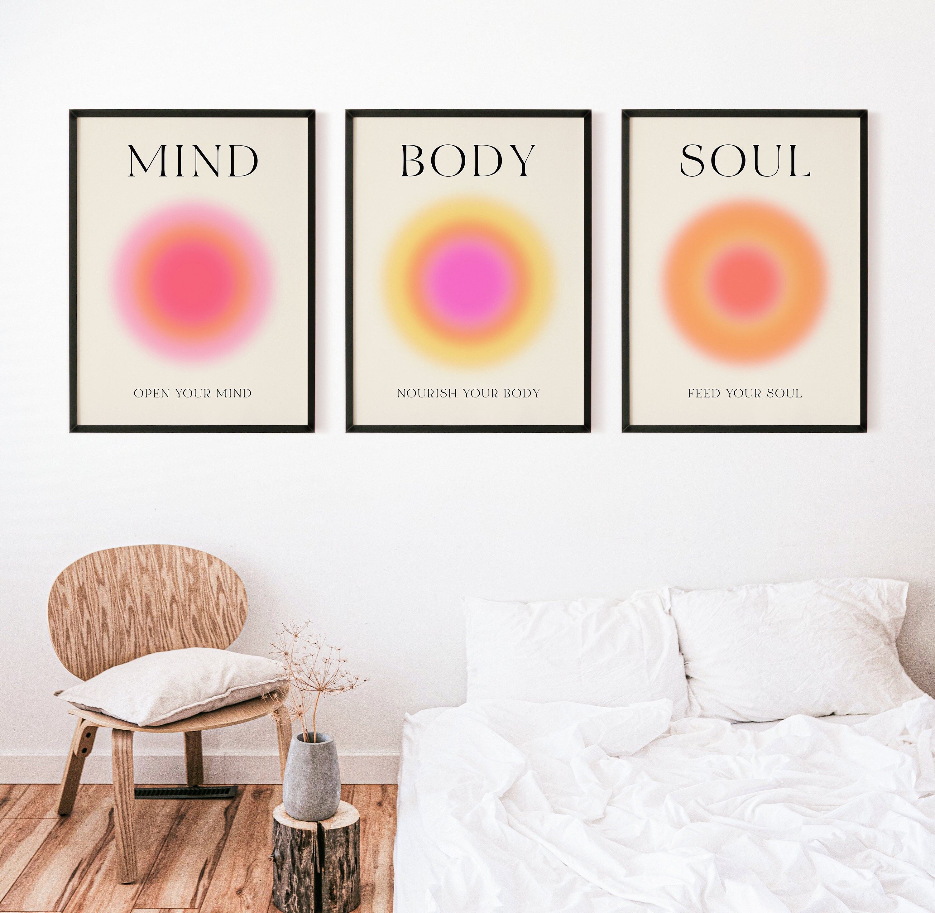 Set of 3 Spiritual Wisdom Art Prints, Wall Art Print Set, Trendy ...