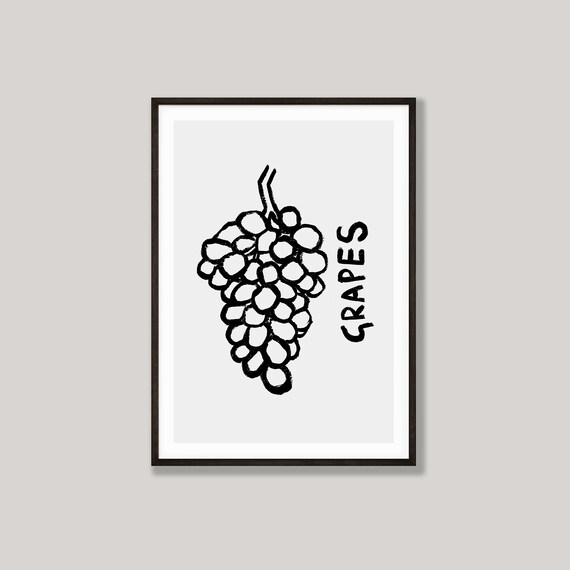 Grapes Outline Picture