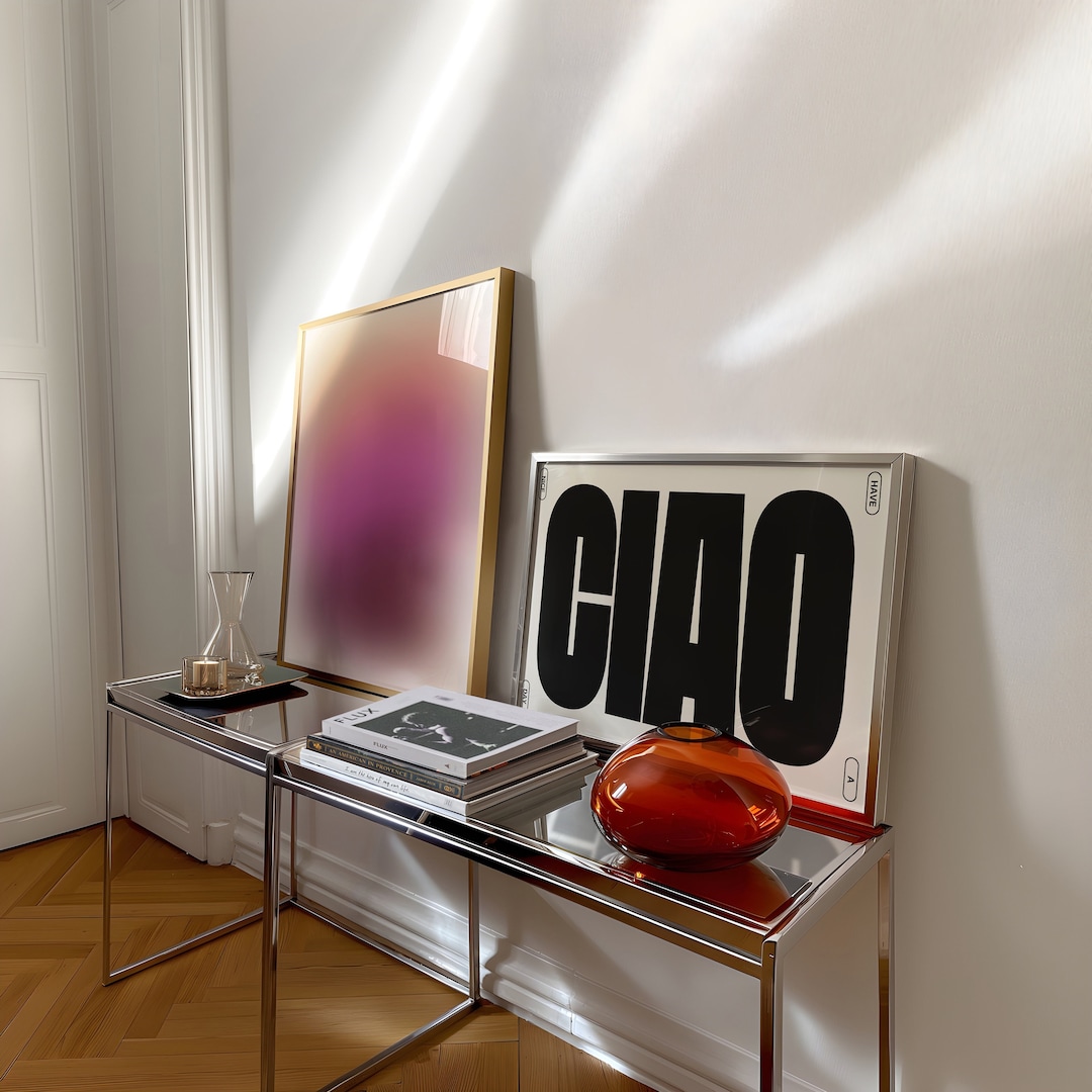 Pink Interstellar Aura Poster - Pink Gradient Wall Print, Aura ...