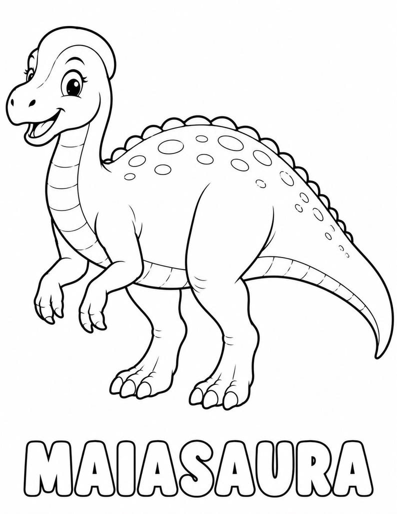 Dinosaur Adventure Coloring Book | 30 Dinosaurs, Learning Activity for ...
