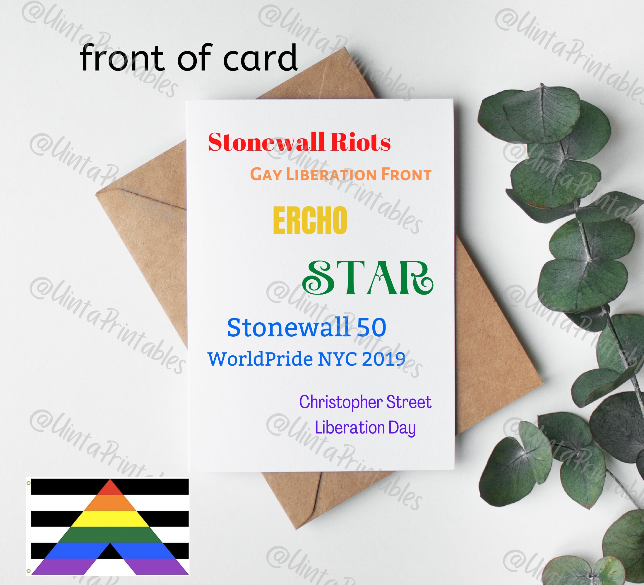 PRIDE ALLY Support Card | Printable Pride Card | Pride Support Card ...