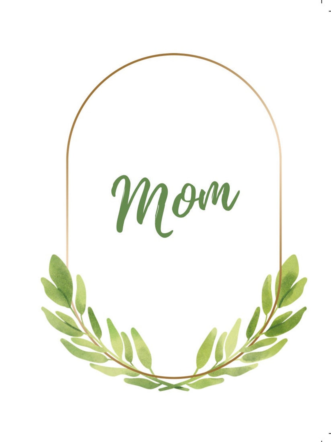 Mothers Day Card Download Mother's Day Card Printable Natural Mom Card ...