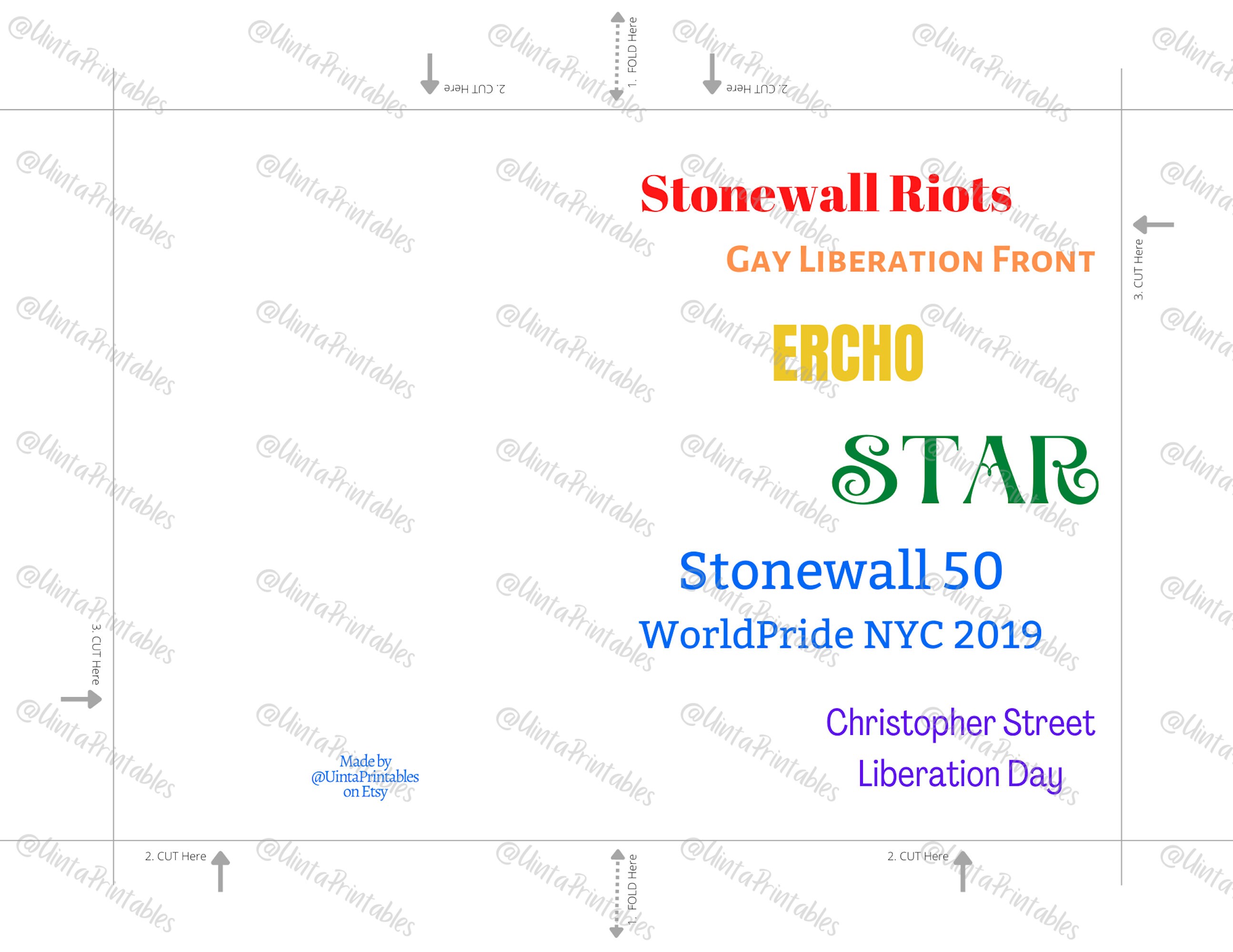 PRIDE ALLY Support Card | Printable Pride Card | Pride Support Card ...