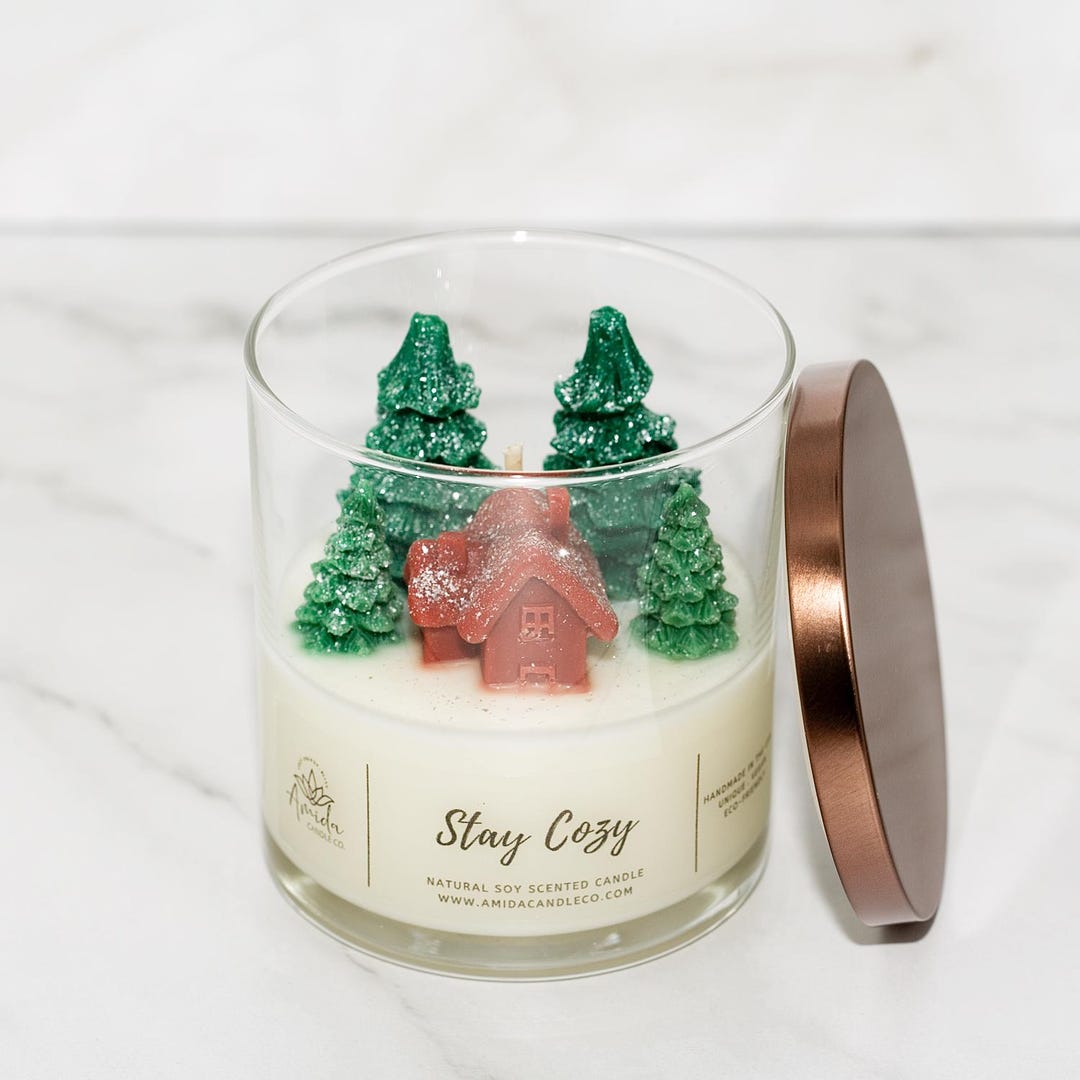 Christmas Tree Candle With Gift Box Soy Scented Candle Gifts for Her ...