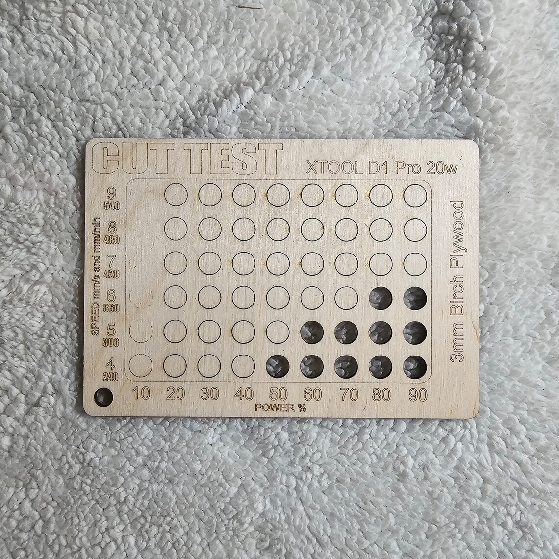 Cut Test File for Lightburn - Etsy