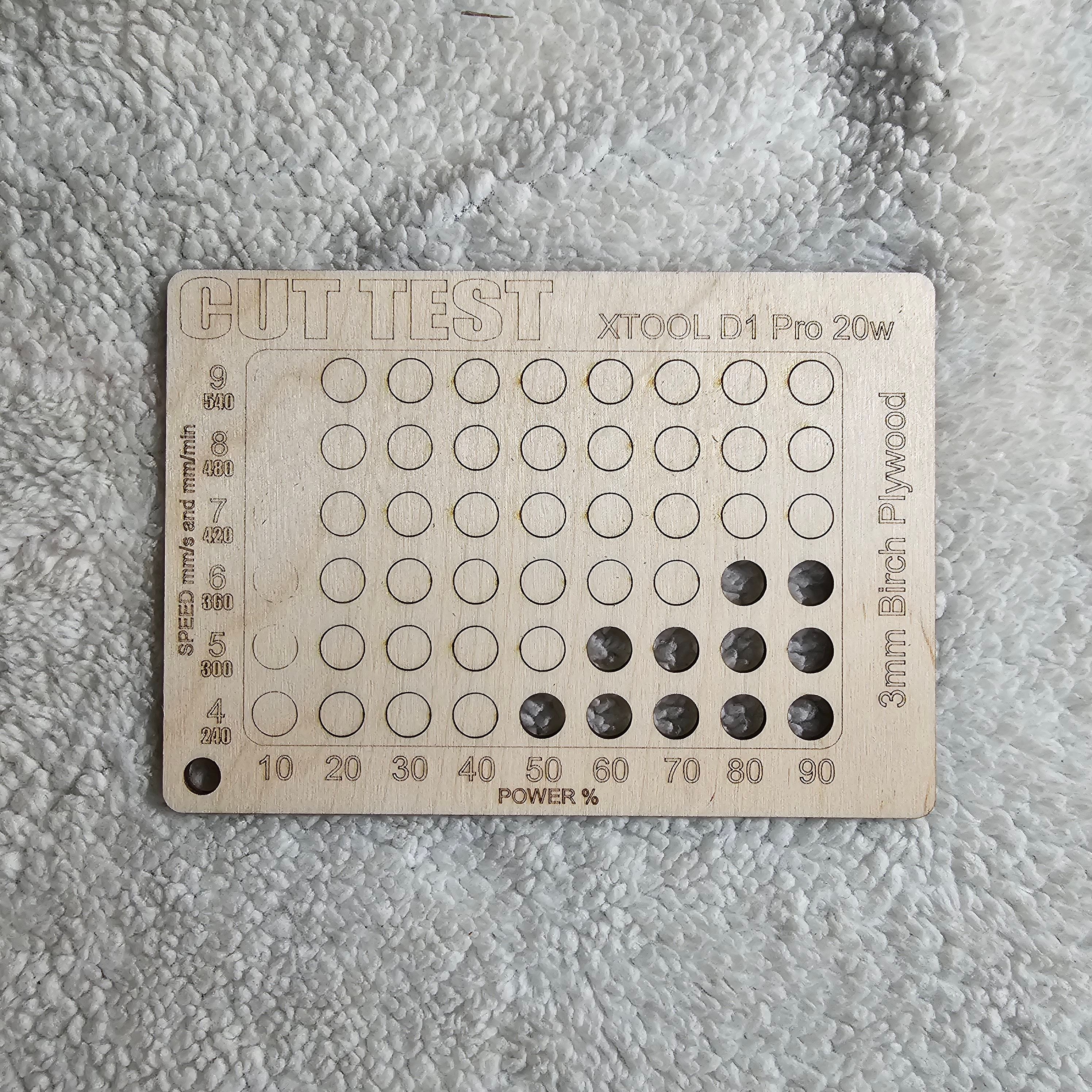 Cut Test File for Lightburn - Etsy