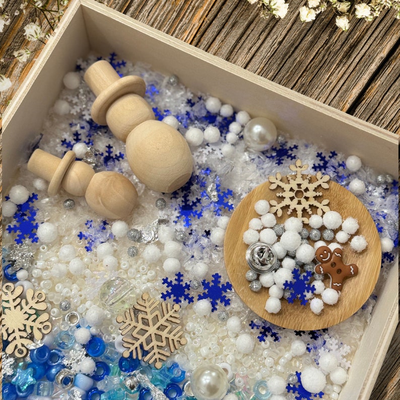 LET IT SNOW Sensory Activity, Sensory Tray, Winter Activity, Montessori ...