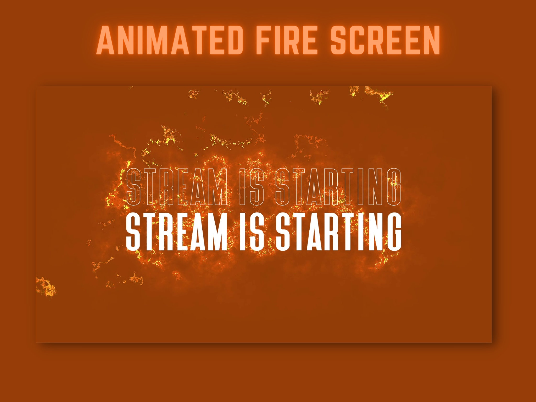 Animated Fire Twitch Scenes 5x Screen Pack Intermission - Etsy