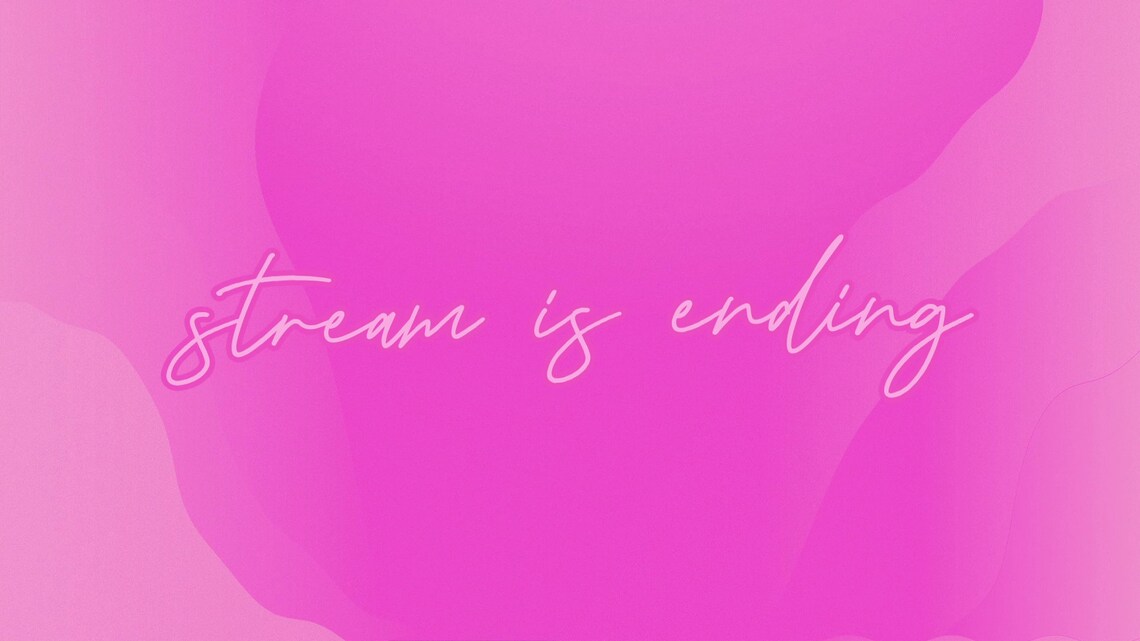 5x Pink Animated Twitch Screens, Starting Soon, Stream is Ending, Be ...