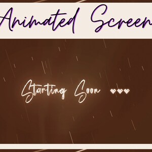 Animated Twitch Screen Pack 5 Stream Screens Brbthanks - Etsy