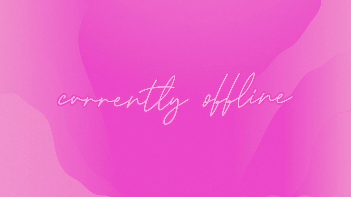 5x Pink Animated Twitch Screens, Starting Soon, Stream is Ending, Be ...