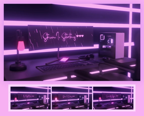 Animated Twitch Screens 4x Screen Stream Starting Soon - Etsy