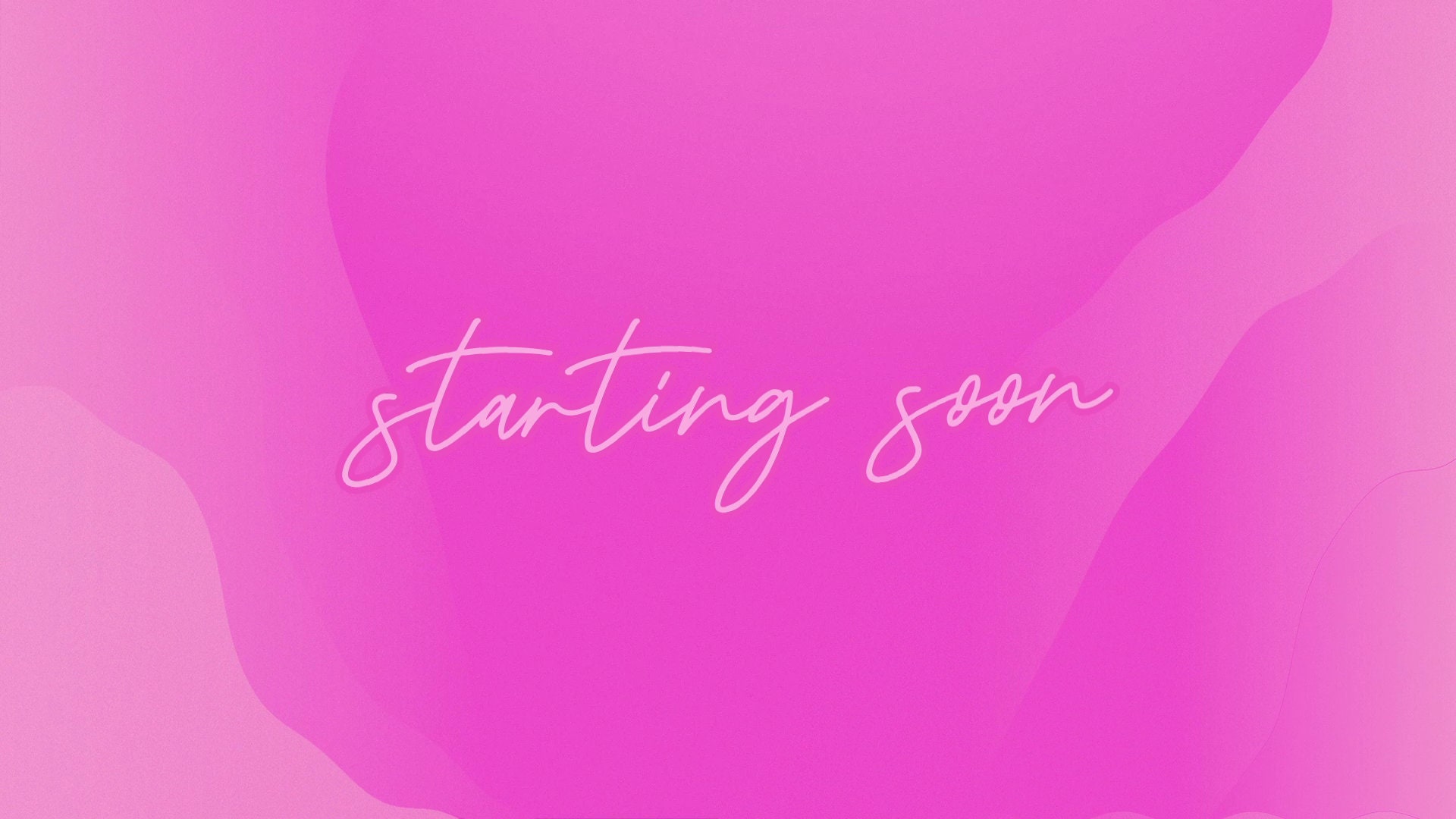 5x Pink Animated Twitch Screens, Starting Soon, Stream is Ending, Be ...