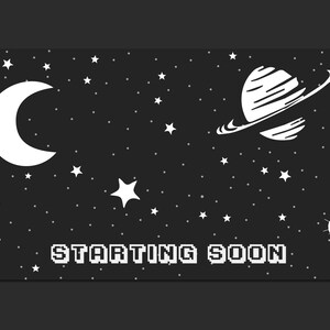 5x Animated Twitch Screens Space Theme Starting Soon - Etsy
