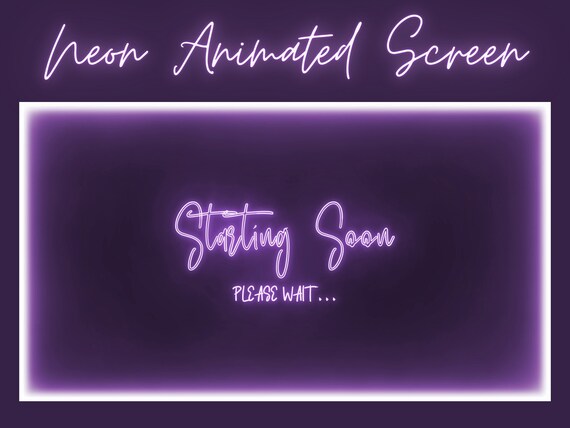 4x Neon Purple Animated Loading Screen Space Screen Purple - Etsy Ireland