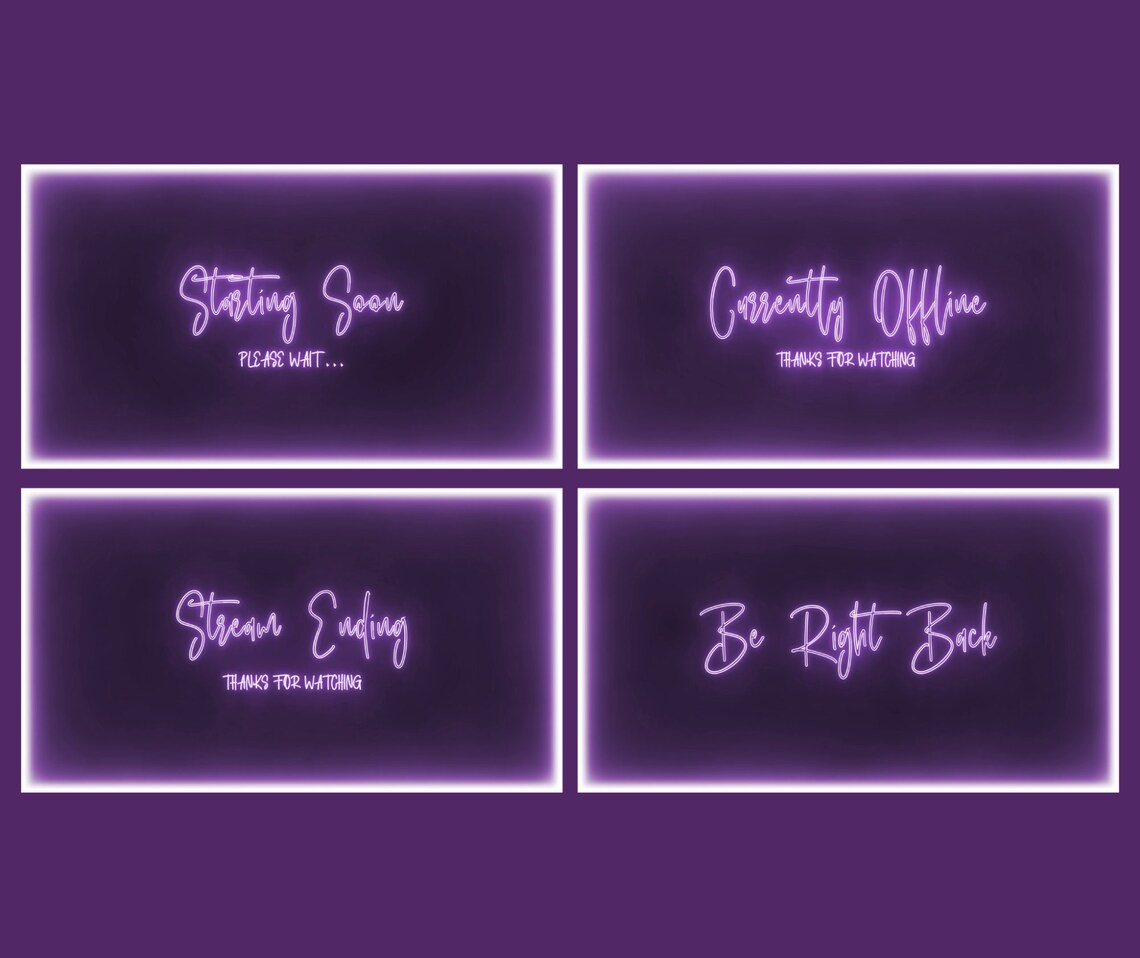 8x Purple & Black Animated Loading Screebisn Space Screen - Etsy