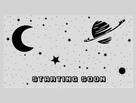 5x Screen Pack Space Theme Intermission Starting Soon | Etsy