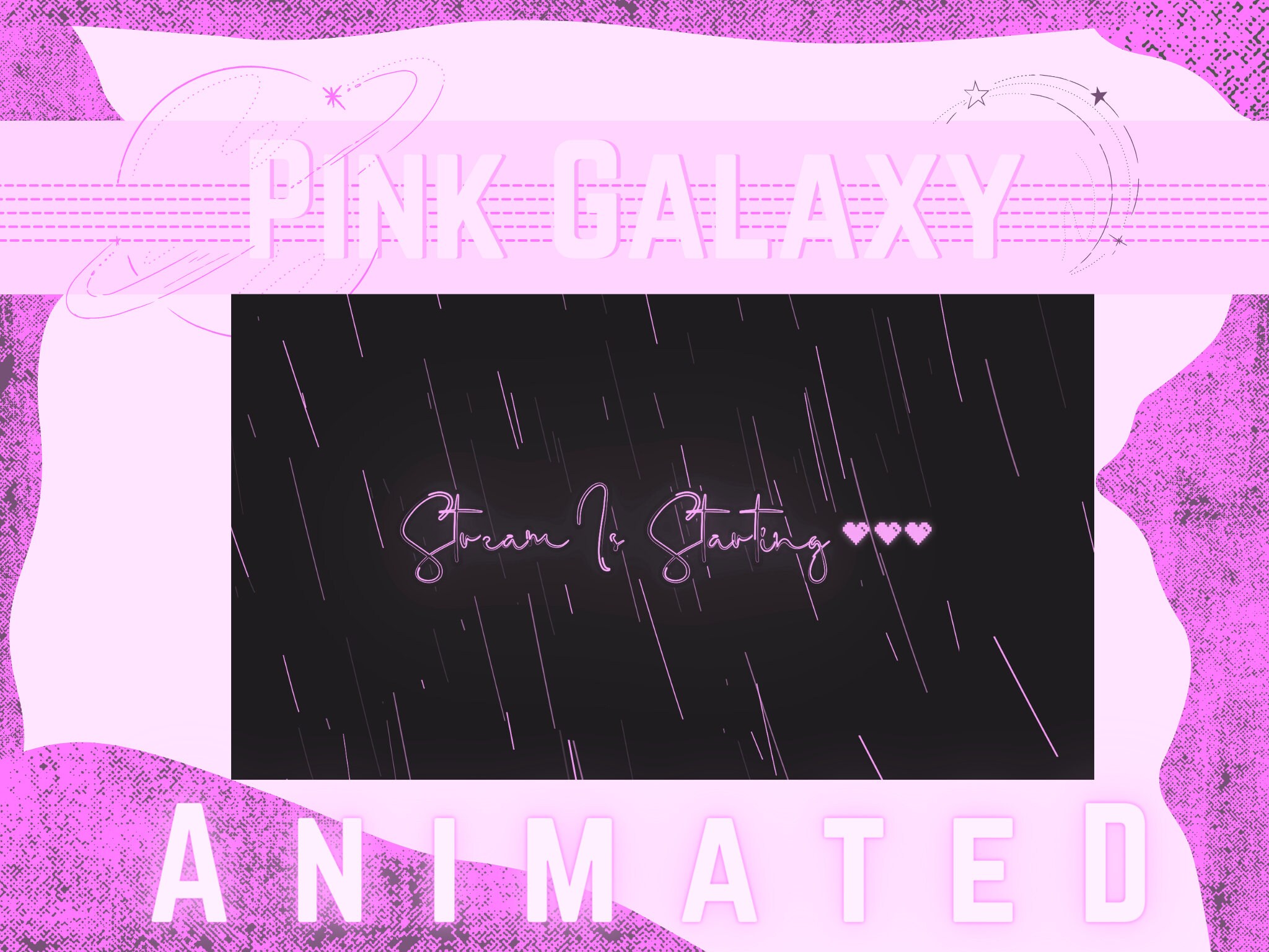 Cute Animated Loading Screen Space Screen Blue (Download Now) - Etsy