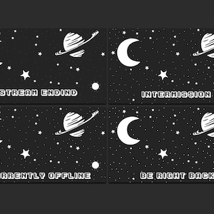 5x Animated Twitch Screens Space Theme Starting Soon - Etsy