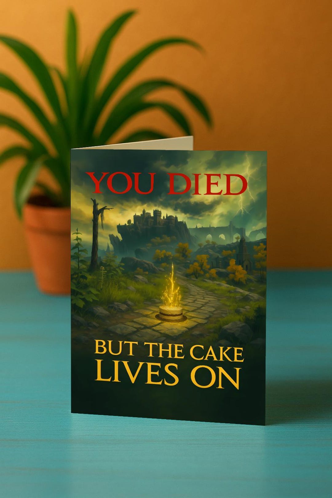 Elden Ring Happy Birthday 5x7 Inch Card, Funny Fantasy Humour Gamer ...