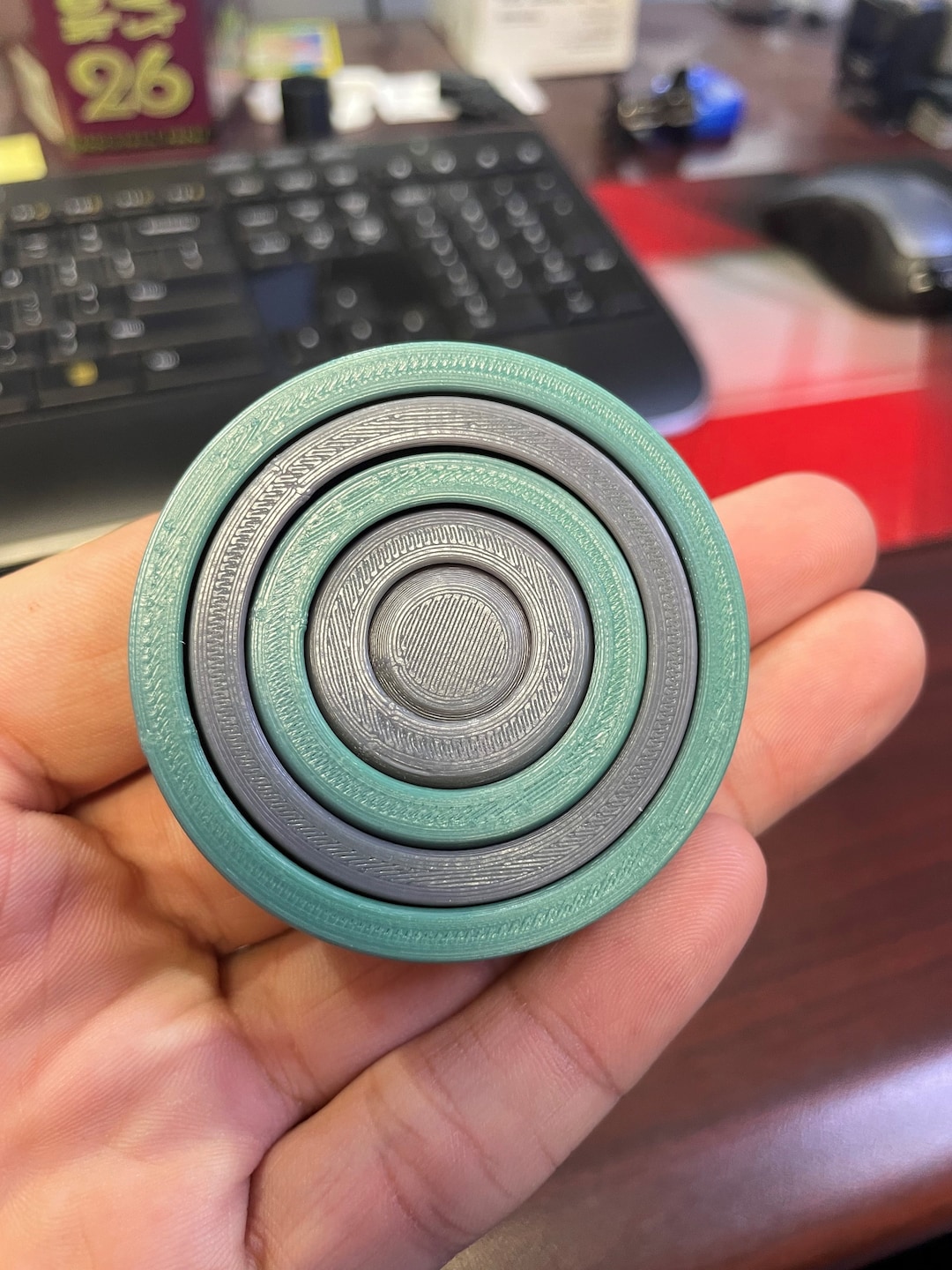 5-ring Gyroscopic Fidget Toy, ADHD, Stress & Anxiety Relief, 3d Printed ...