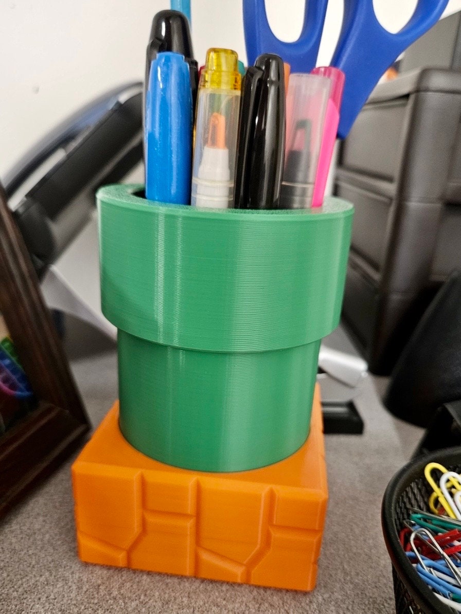 3d Printed Pipe Pen Holder/desk Organizer - Etsy