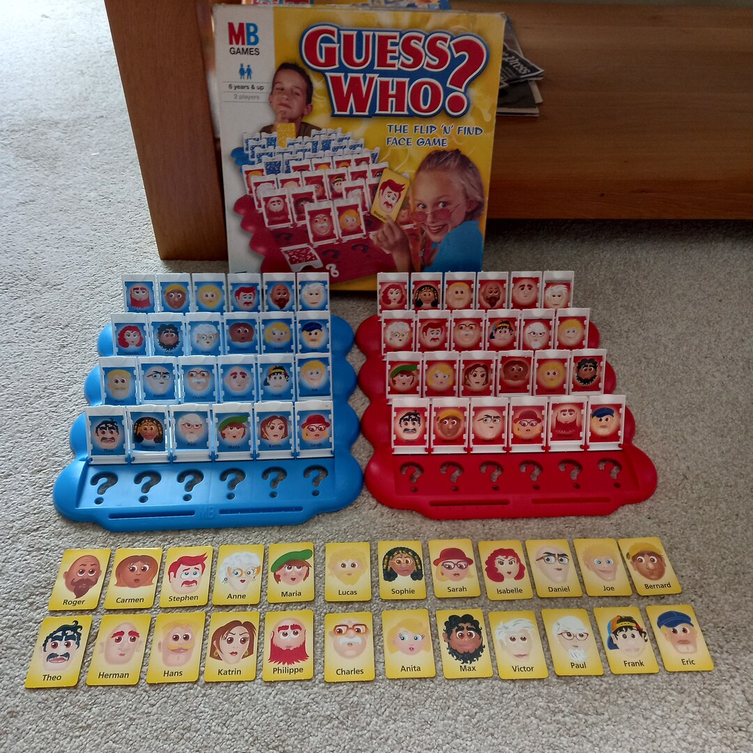 Guess Who Board Game MB Games Milton Bradley 2001 Made in - Etsy UK