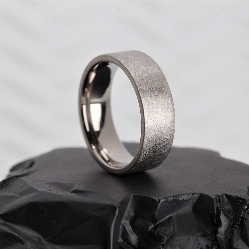 Matte Wedding Ring - Etsy UK