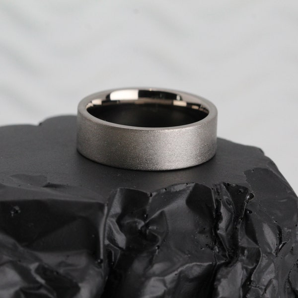 Matte Wedding Ring - Etsy UK