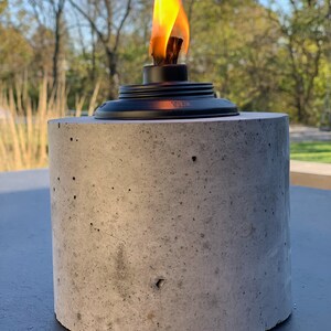 4-3/4" Individual Concrete Tiki Torch - Etsy