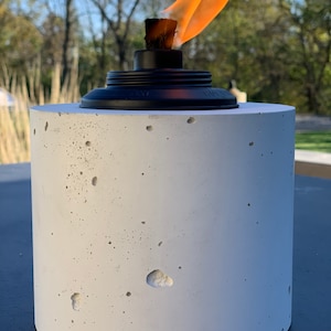 4-3/4" Individual Concrete Tiki Torch - Etsy
