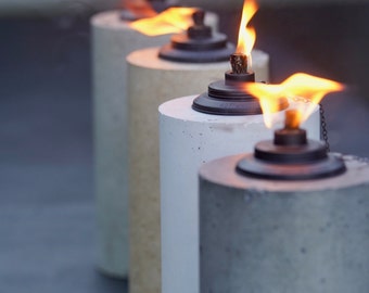 Concrete Torch - Etsy