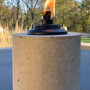 4-3/4" Individual Concrete Tiki Torch - Etsy