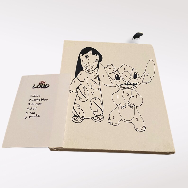 Lilo and Stitch Paint Canvas 8x10 - Etsy