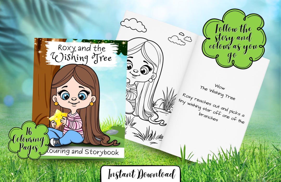 COLOURING & STORYBOOK / Instant Download / Childrens Story / Family Fun ...