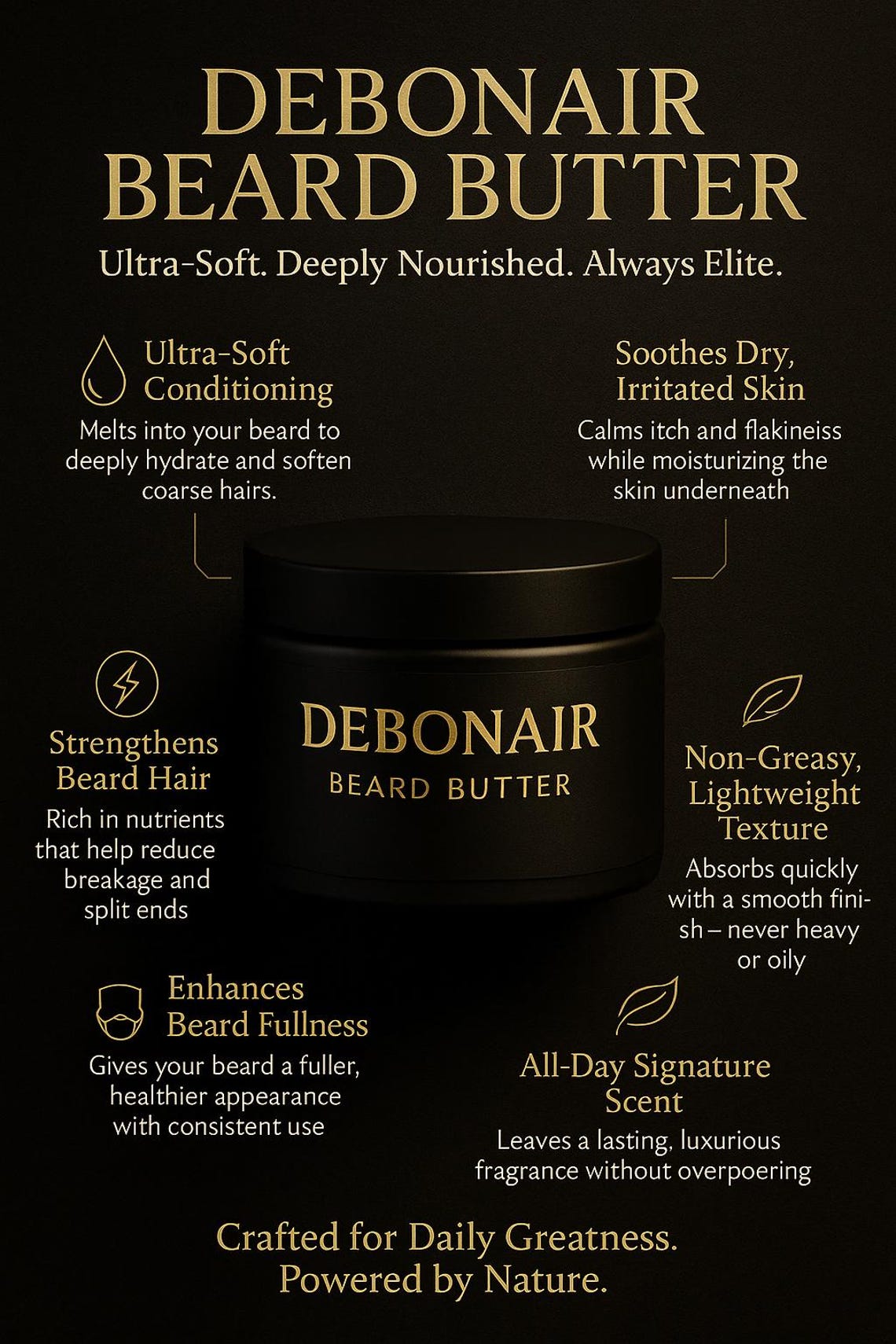 Beard Butter for Soft Beards | Deep Conditioning Beard Care - Etsy