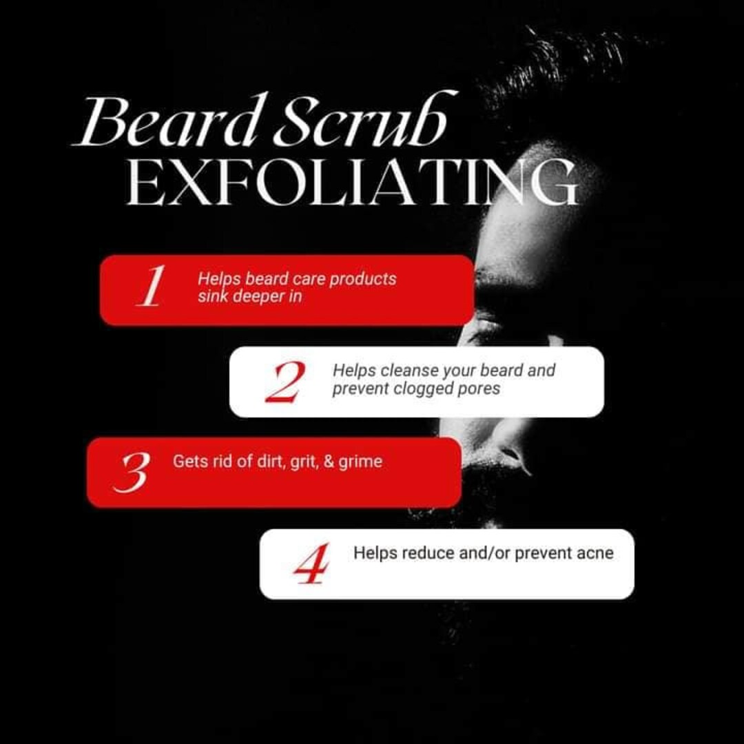 Beard Scrub | Exfoliating Beard Scrub | Exfoliating Beard Cleanser ...