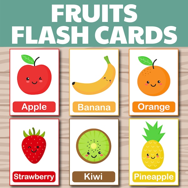 Printable Educational Flash Cards - Etsy