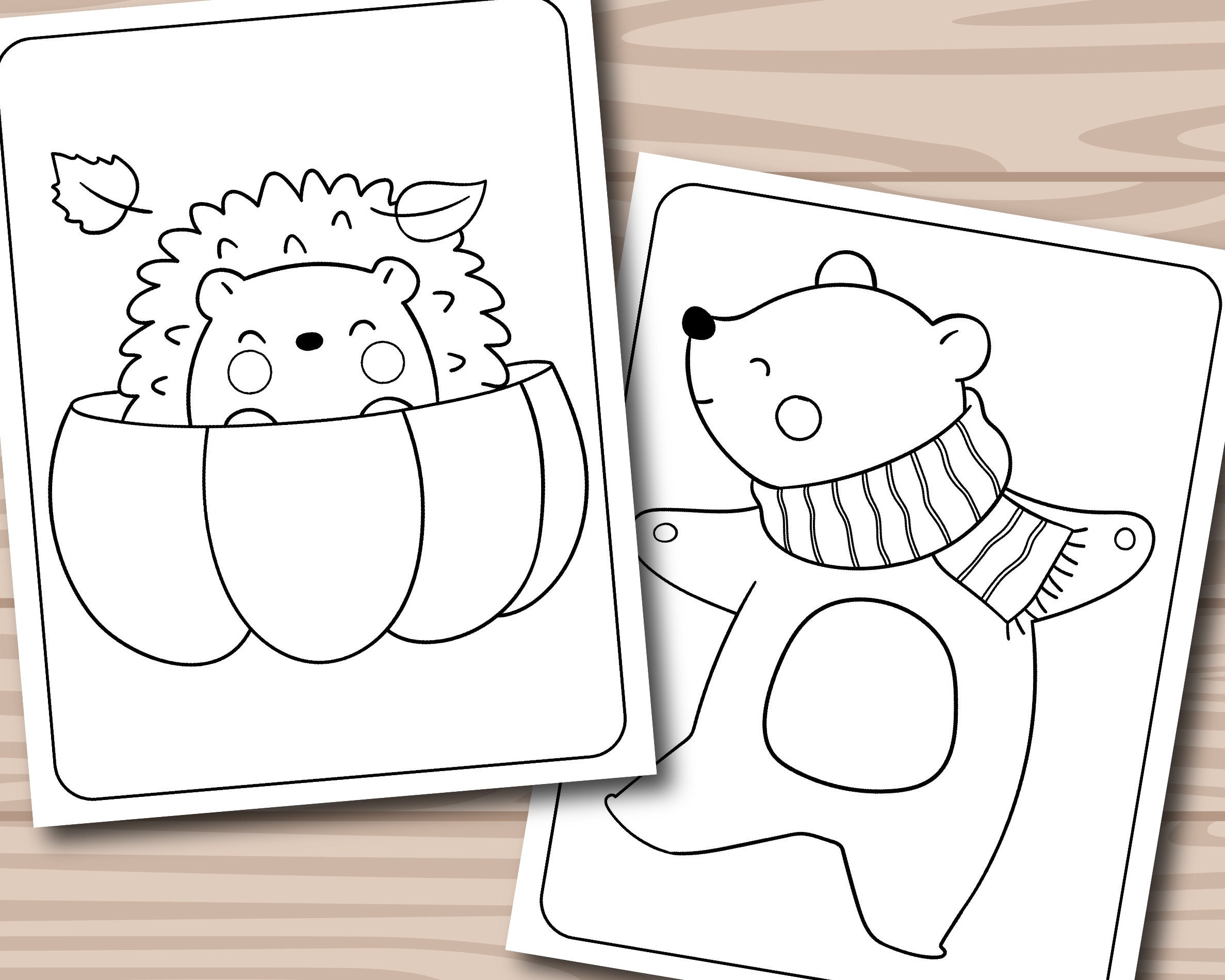 50 Fall Coloring Pages, Autumn Coloring Pages, Autumn Coloring Sheets ...