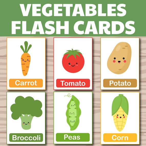 Free Printable Vegetable Cards