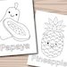 Bundle Fruits and Vegetables Coloring Pages, Vegetable Coloring Pages ...