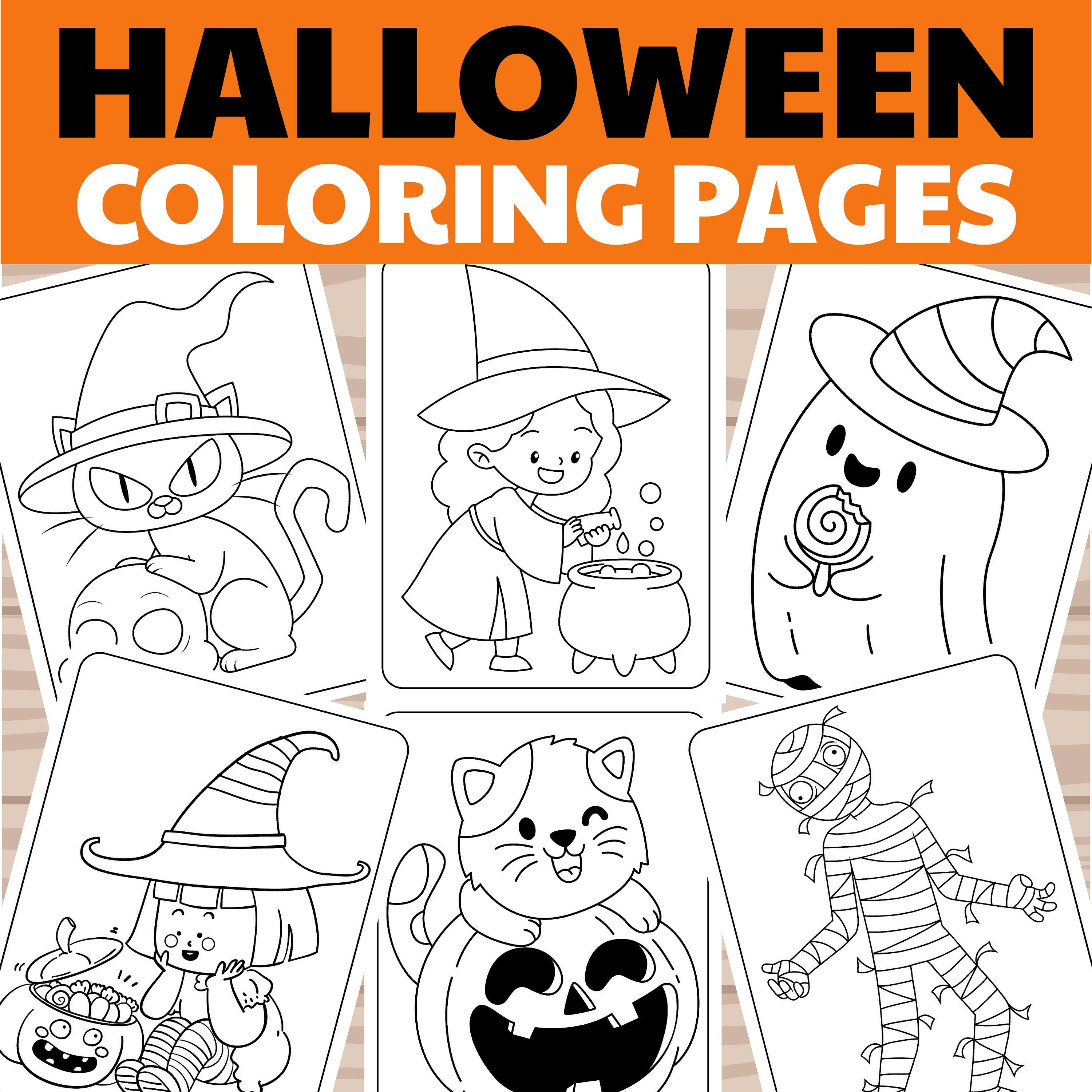 Halloween Coloring Pages for Kids, Kids Halloween Coloring Sheets ...