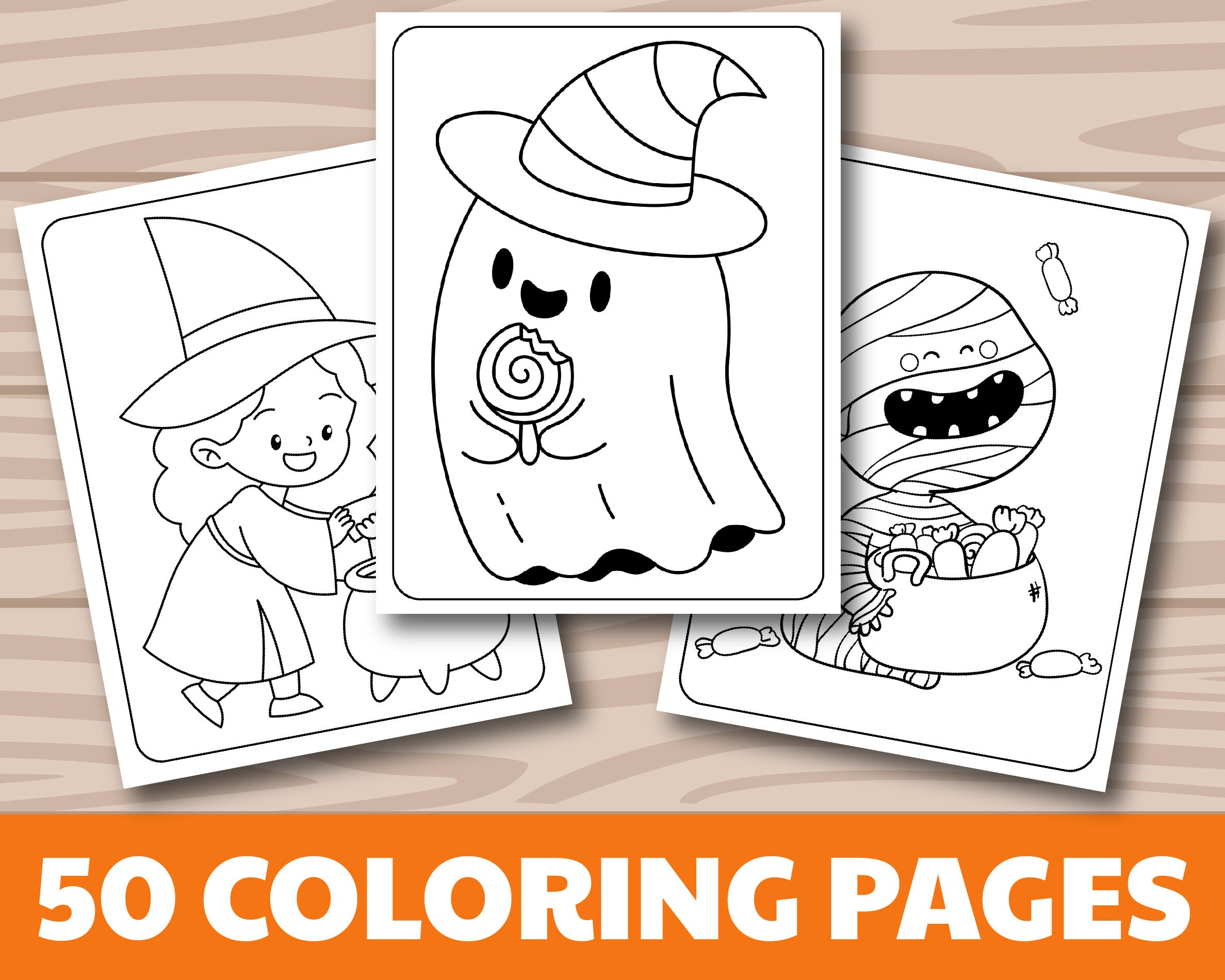 Halloween Coloring Pages for Kids, Kids Halloween Coloring Sheets ...