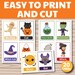 20 Kawaii Halloween Flashcards for Kids, Cute Vocabulary Cards ...