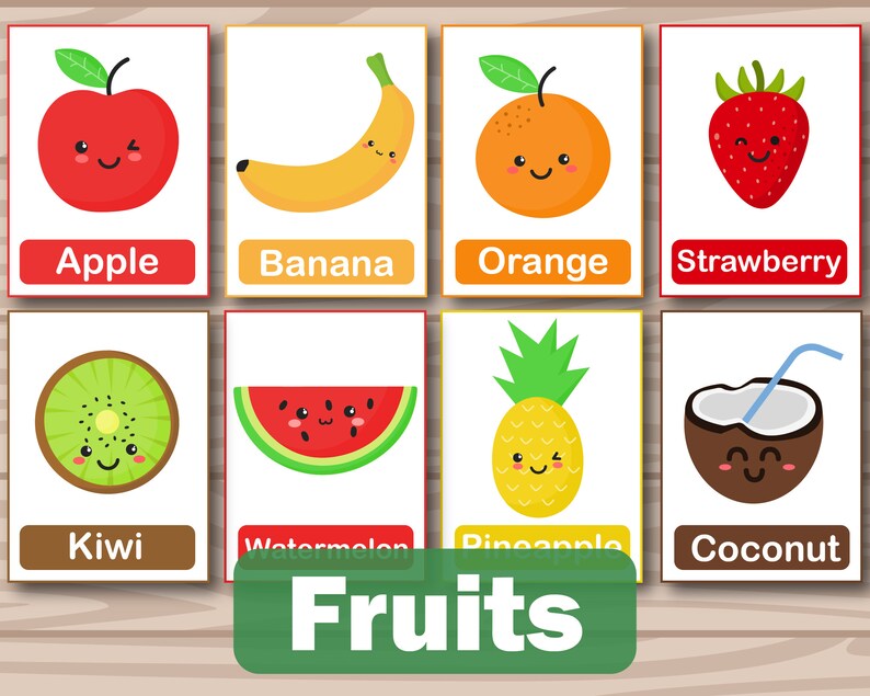 Fruits and Vegetables Bundle, Printable Learning Resources for ...