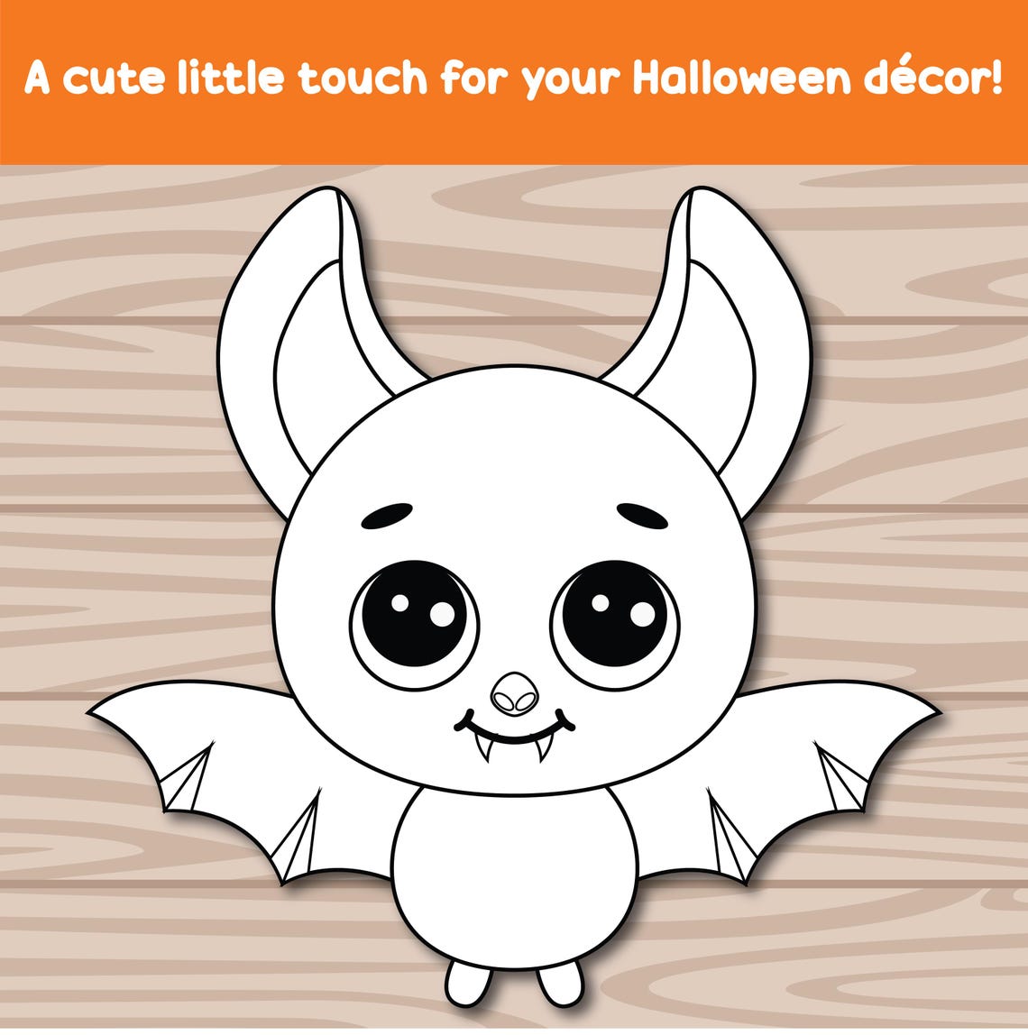 Build-a-bat Halloween Craft for Kids, Printable Bat Template, Spooky ...