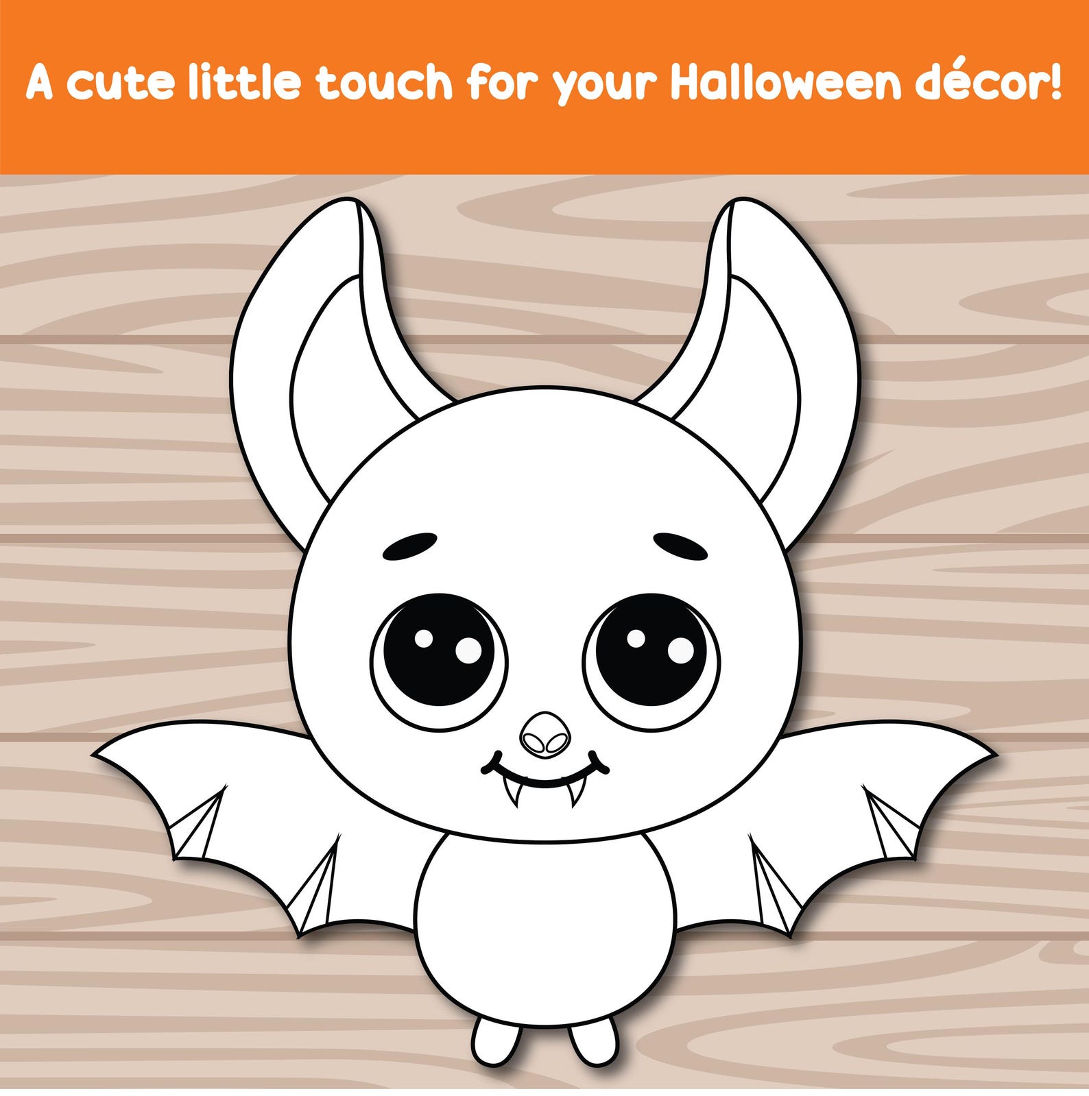 Build-a-bat Halloween Craft for Kids, Printable Bat Template, Spooky ...