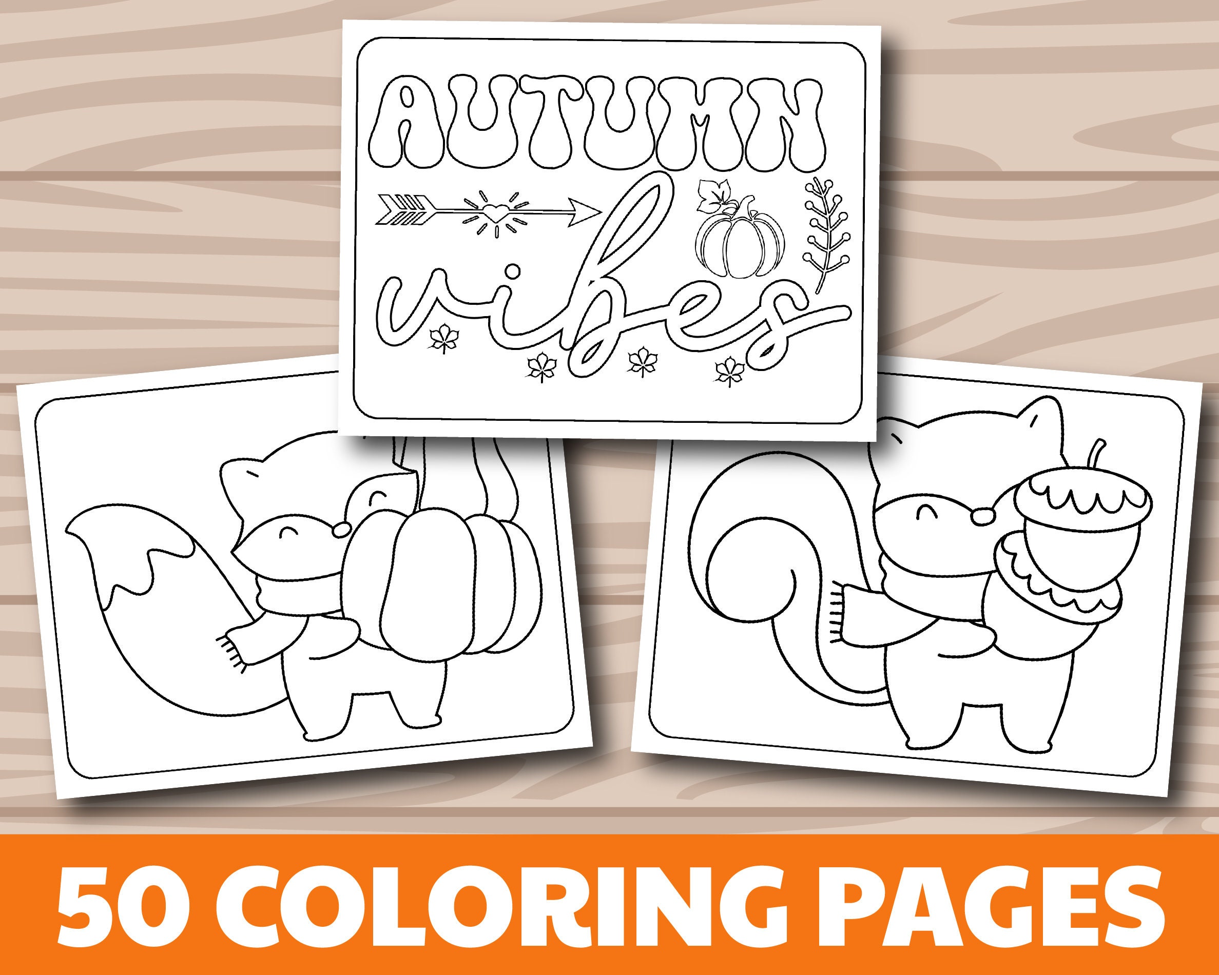 50 Fall Coloring Pages, Autumn Coloring Pages, Autumn Coloring Sheets ...
